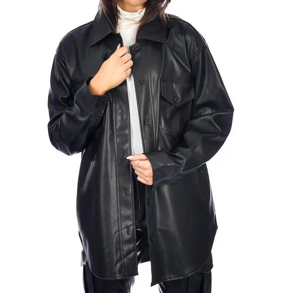 RD Style | Jackets & Coats | New Rd Style Charlene Vegan Leather Shirt ...